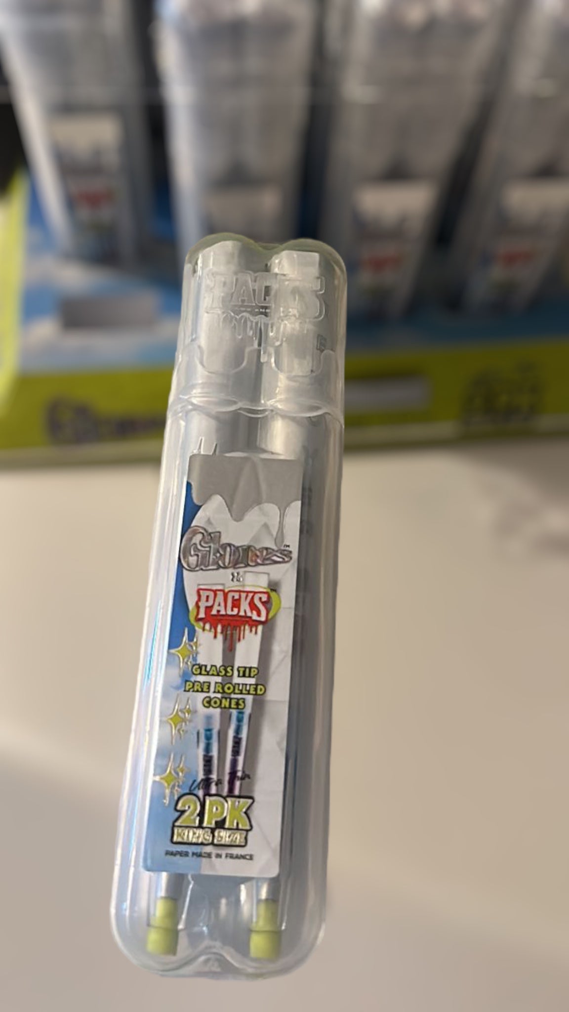 Packs Glones pre-rolled cone + glass tip [2 pk]